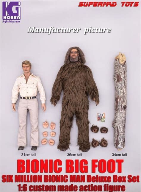 1/6 Supermad Toys limited edition Six million Bionic man/Bigfoot deluxe ...