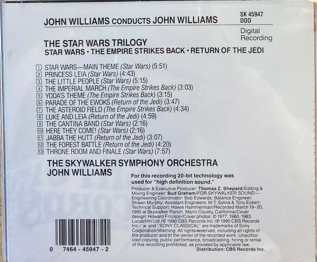 John Williams Conducts John Williams: The Star Wars Trilogy by John ...