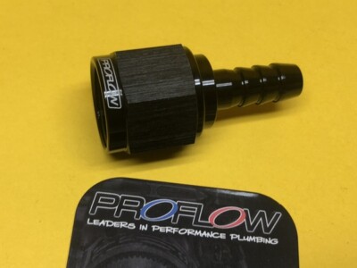 AN8 Female to 3/8" Barb adapter Straight -8AN 10 mm Black PFE411-08 ...
