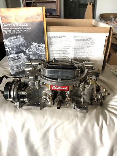 NEW EDELBROCK CARBURETOR 1406 500 CFM ELECTRIC CHOKE Small CID ...