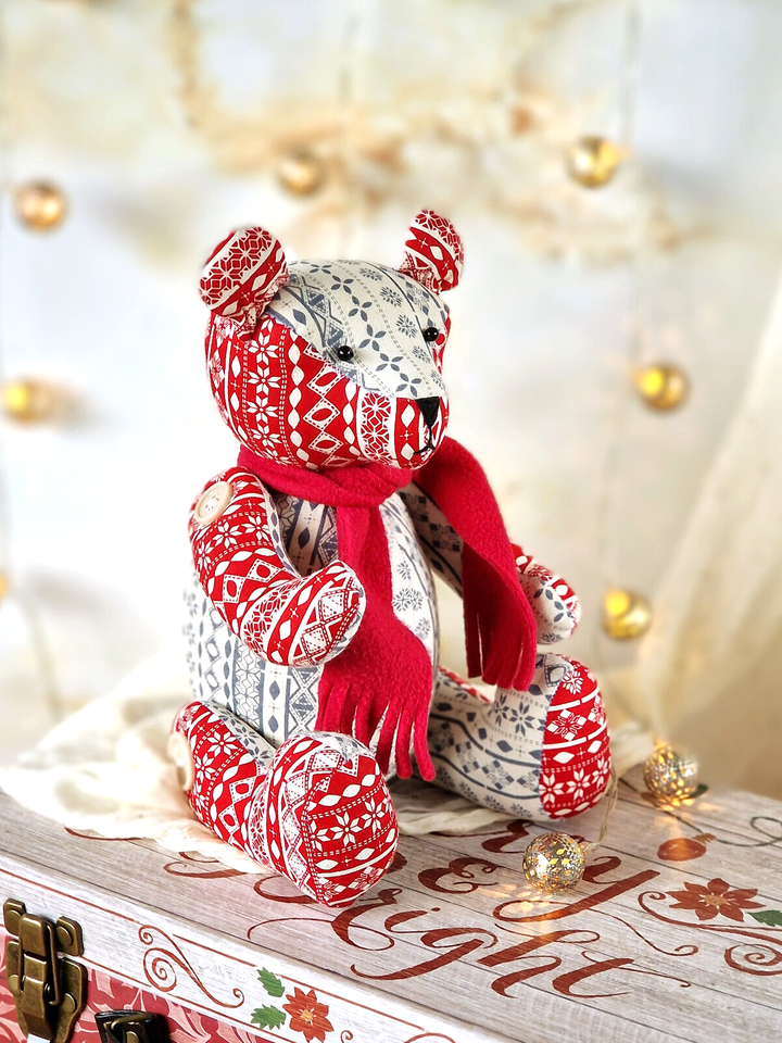 Memory Bear, Fabric Toy Sewing PATTERN Cloth Keepsake Teddy, My Fabric ...