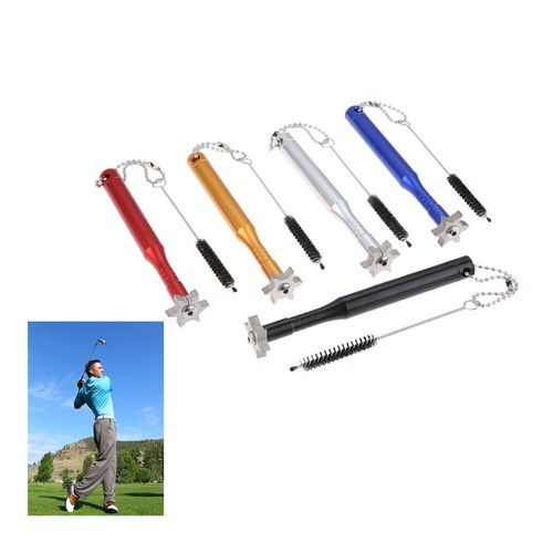 1Pc Golf Groove Sharpener Cleaner with Brush Golf Club Iron Wedge ...