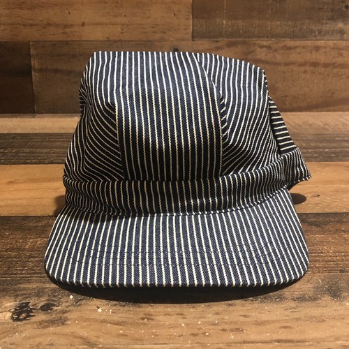 Train Conductor Hat Cap Mens Fitted Small Blue White Broner 100% Cotton ...