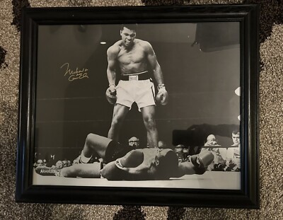 Muhammad Ali Signed Cassius Clay 16x20 Inscription Inscribed Framed ...