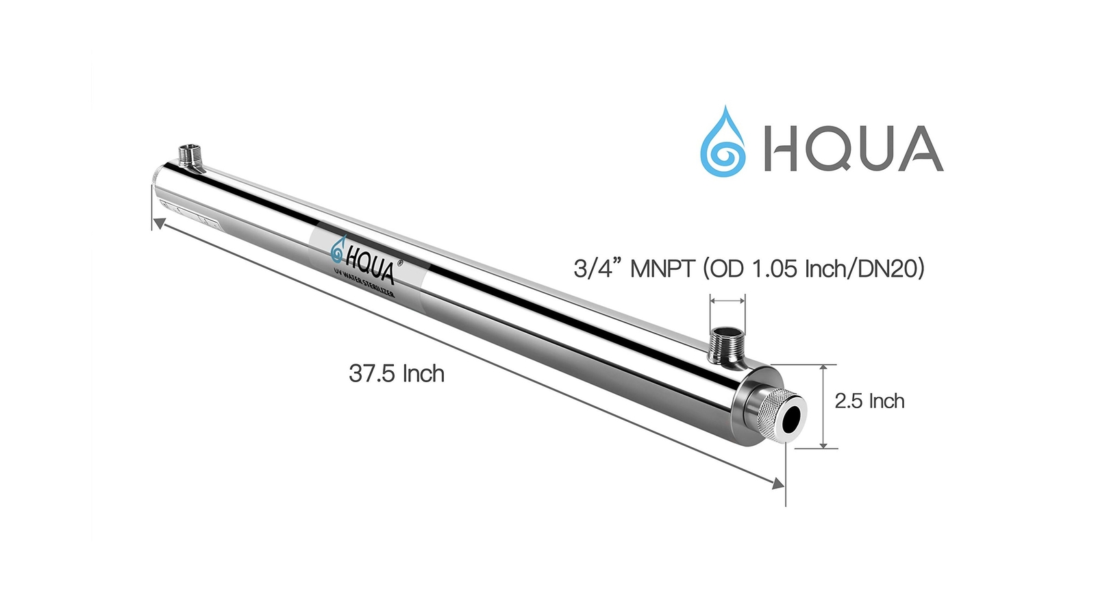 HQUA-OWS-12 Ultraviolet Water Purifier Sterilizer Filter for Whole ...