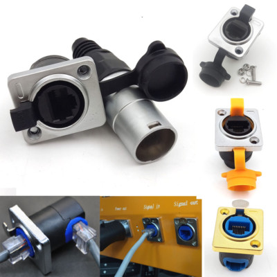 RJ45 waterproof Connector, RJ45 Wall Plug Ethernet Connector CAT5/5E/6E ...