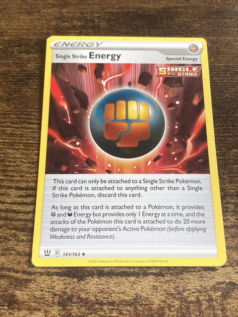 Pokémon TCG Single Strike Energy Sword & Shield - Battle Styles 141/163 ...
