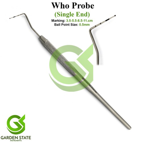 Periodontal Examination Who Perio Probe Screening Color Coded Marking ...