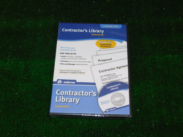 Adams Contractor's Library Forms on CD SW2435 for sale online | eBay