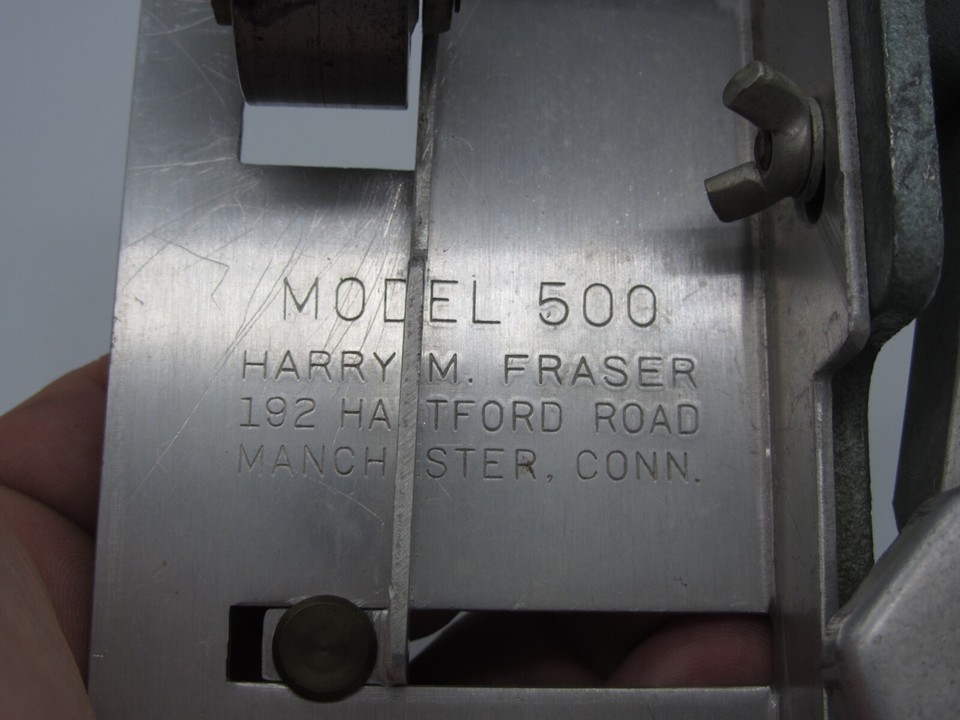 Harry M Fraser Model 500 Cloth Cutting Machine Fabric Cutter #4 Wheel ...