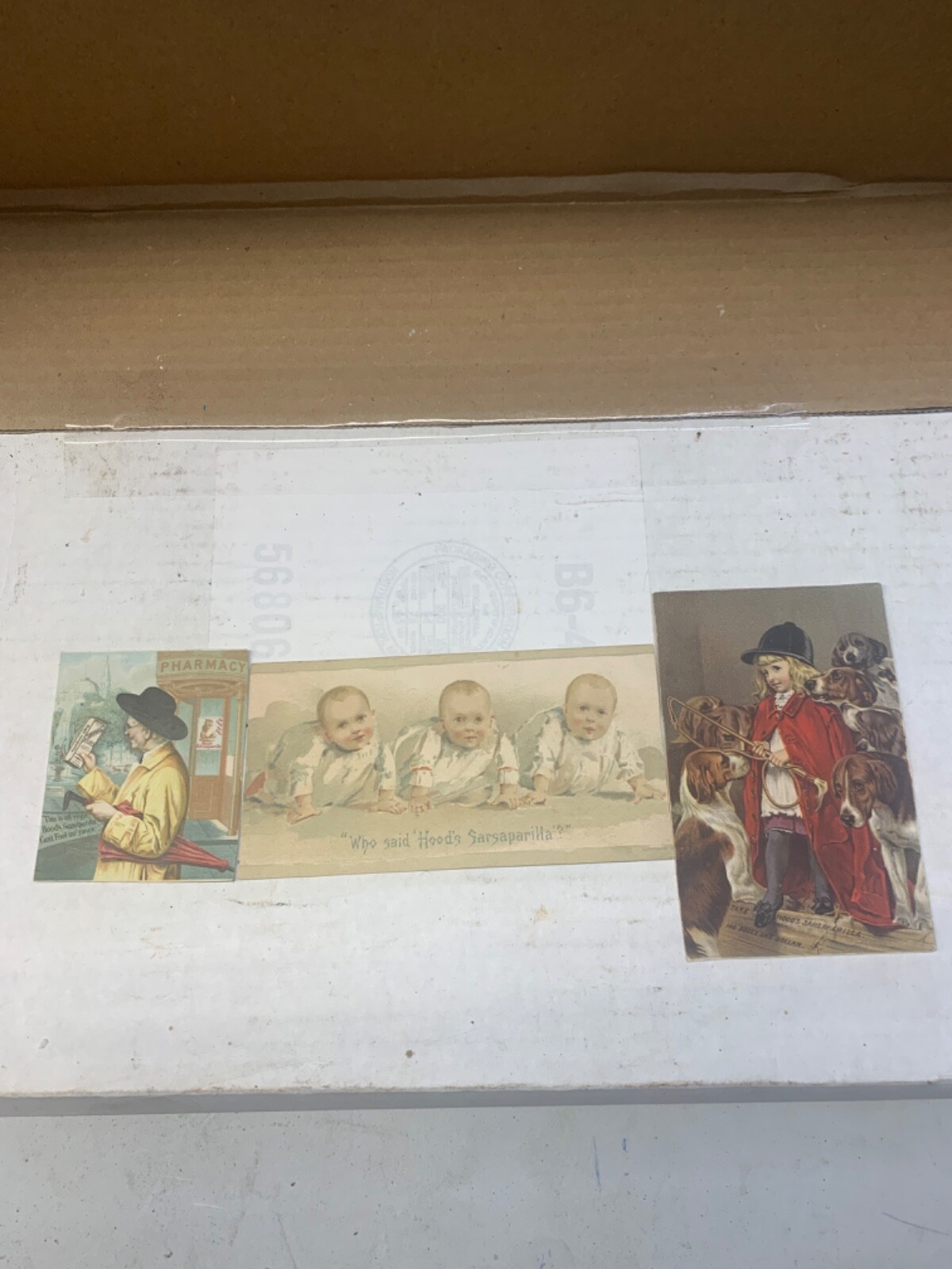 Lot of 3 Hoods Sarsapirilla & Pills Victorian Trade Cards | eBay