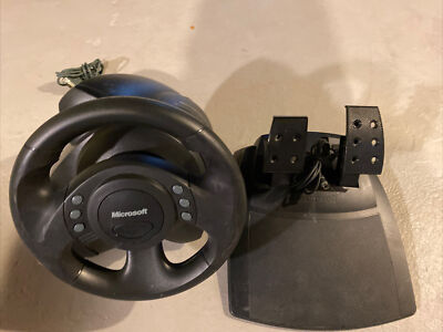 Microsoft SideWinder Precision Racing Steering Wheel SideWinder Pedals ...