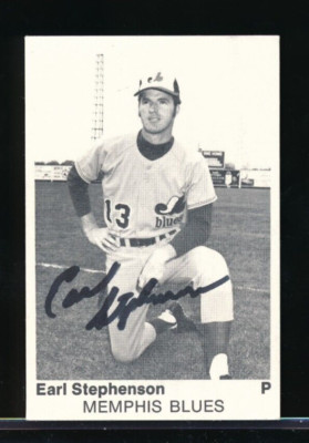 1975 TCMA 1974 International League All-Stars Earl Stephenson #4 signed ...