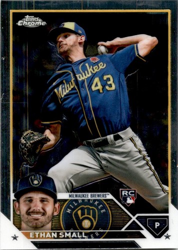 2023 Topps Chrome Ethan Small Rookie Milwaukee Brewers #46 | eBay