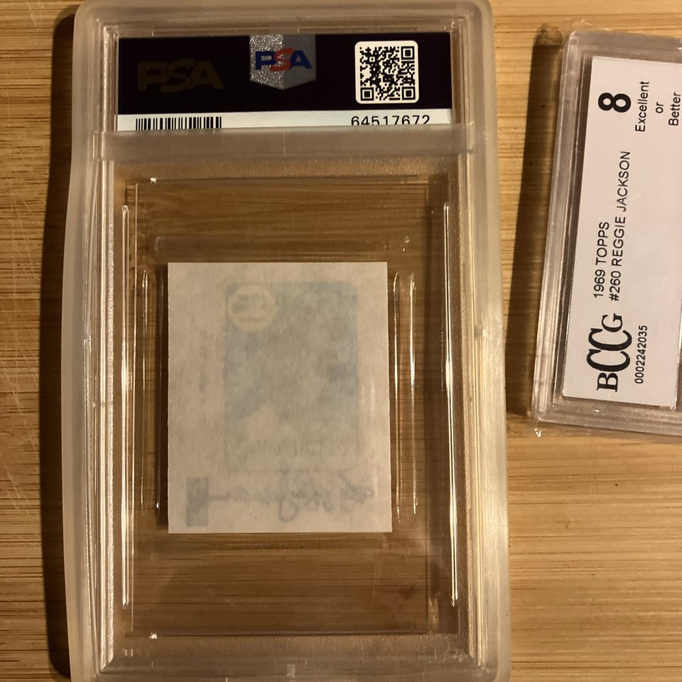 1969 Topps Decals Reggie Jackson RC PSA 9/10 Auto NONE^ Mr October ...