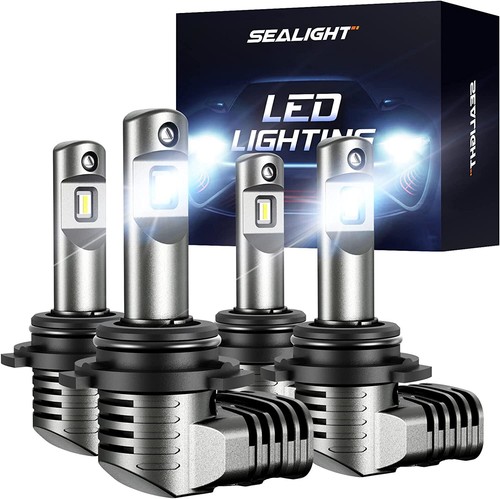 SEALIGHT 9005 9006 LED Headlight Bulbs Canbus Super Bright 6500K Free ...