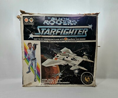 1980 VINTAGE BUCK ROGERS STARFIGHTER COX EASY FLY PLANE BOXED E120 ...