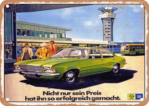 METAL SIGN - 1973 Opel Rekord Success Vintage Ad | eBay