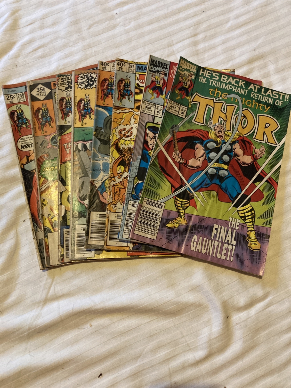 The Mighty Thor- Lot Of 8 - #240 #271 #276 #278 #296 #297 #456 #457 | eBay