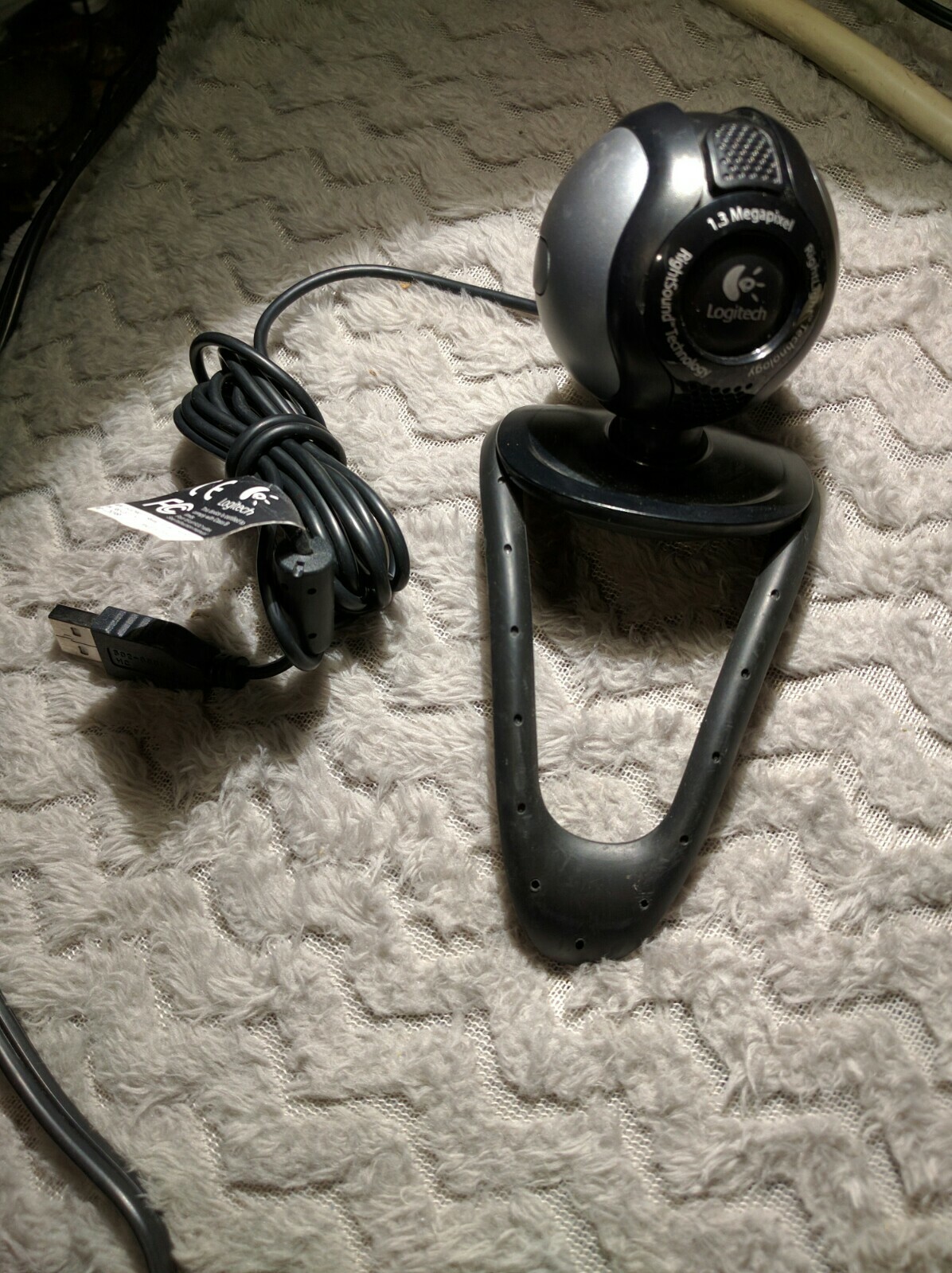 Logitech USB Webcam with Microphone, RightLight RightSound 1.3 ...