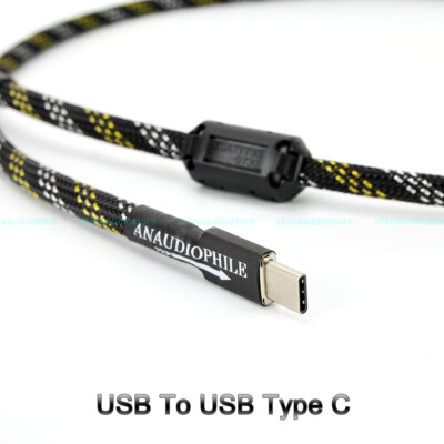 Hi-Fi USB Type C Cable HiFi USB Type A To C Audio Data Cable DAC Mobile ...