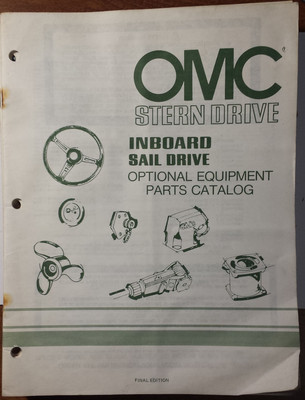 1980 OMC STERN DRIVE, INBOARD, SAIL DRIVE OPTIONAL EQUIP, PARTS CATALOG ...