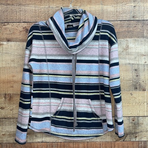 Db Sunday Cowl Neck Sweater Women's Small Striped Long Sleeve ...