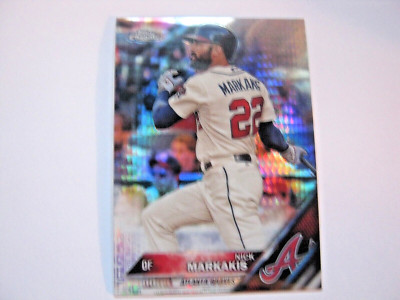 Nick Markakis 2016 Topps Chrome Prism Refractor Parallel Card #76 | eBay