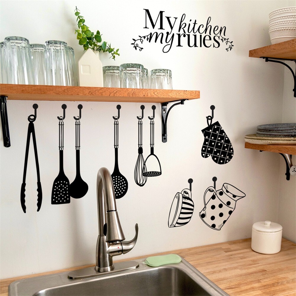 Easy to Apply Kitchen Wall Decals High Quality Stickers for a Modern ...