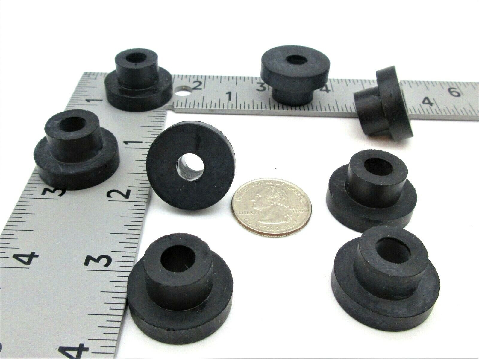 5/8” x 5/16" x 1" Push-In Rubber Step Bushings Motorcycles Auto Marine ...