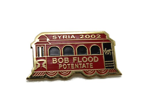 Bob Flood Potentate Pin Syria 2002 Red Train Car Gold Tone | eBay