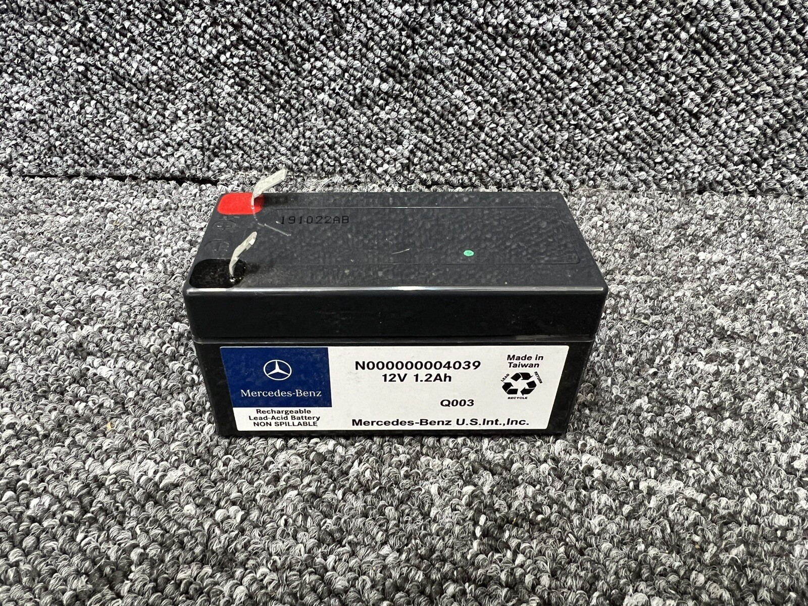 Genuine MERCEDES-BENZ CLA W118 Auxiliary Battery 12V 1.2Ah ...