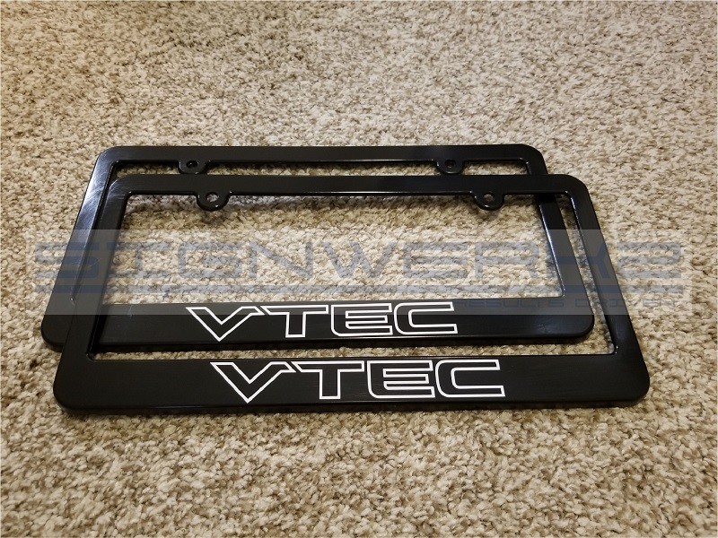 Honda Vtec Racing License Plate Frame Racing JDM Japan Vtec NSX Type R ...