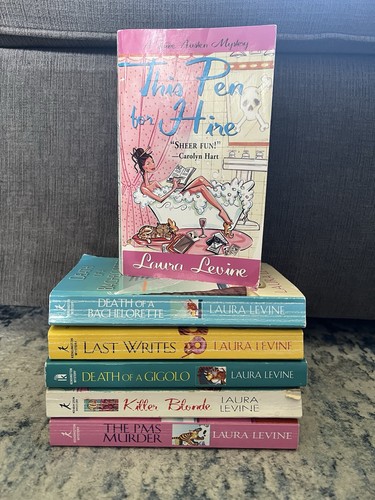 Laura Levine Jaine Austen Mystery Series Cozy Book Lot of 6 | eBay
