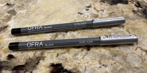 Bundle of 2 Ofra Eyeliner Pencil Black Full Size Sealed Water Resistant ...