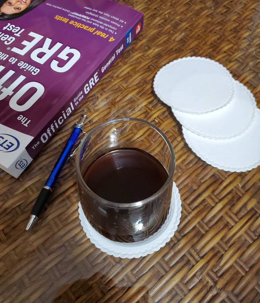 Scalloped Edge White Round Cellulose Coasters for Drinks Made in the U ...