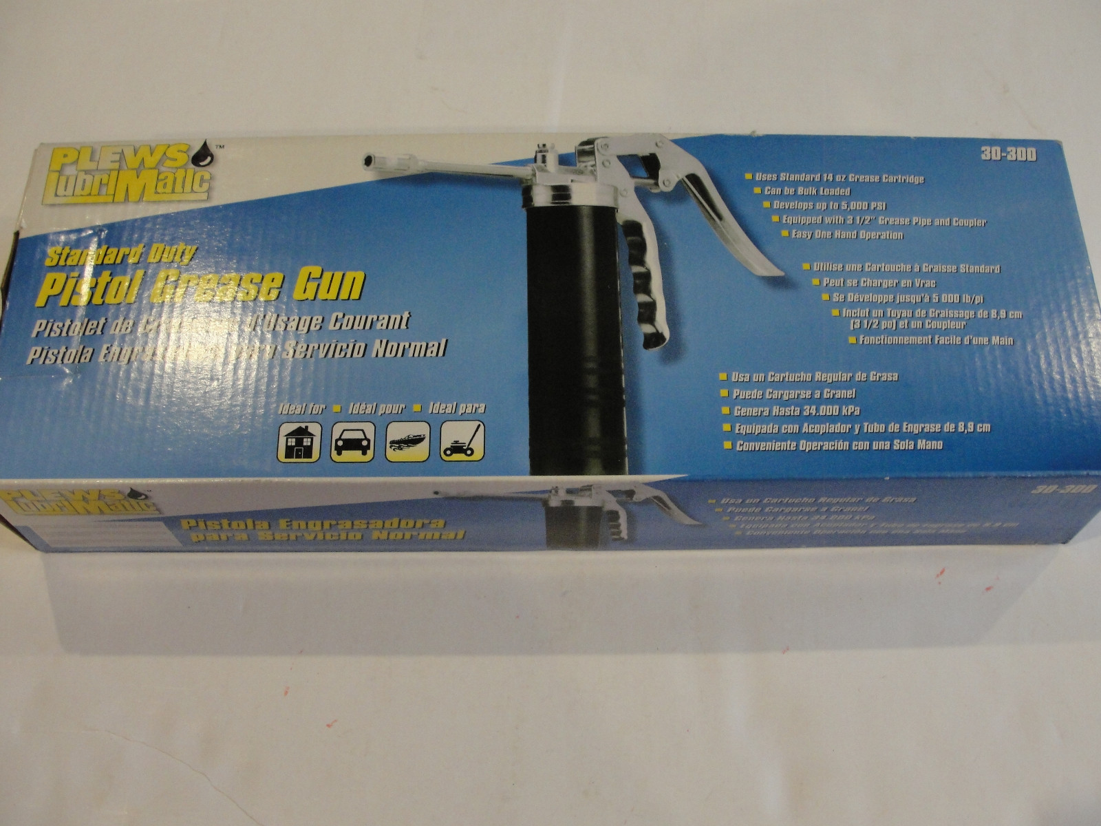New Plews Lubrimatic Standard Duty Pistol Grease Gun 30-300 | eBay