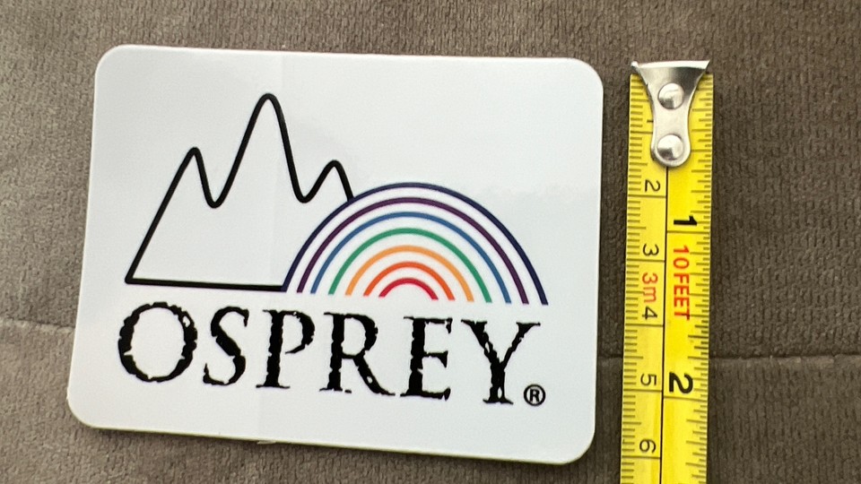 Osprey Backpacks Rainbow Sticker/Decal Outdoor Hiking Backpack Approx 3 ...