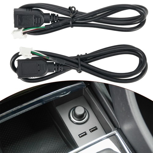 4pin &6pin car USB cable adapter for Android car radio stereo black ...