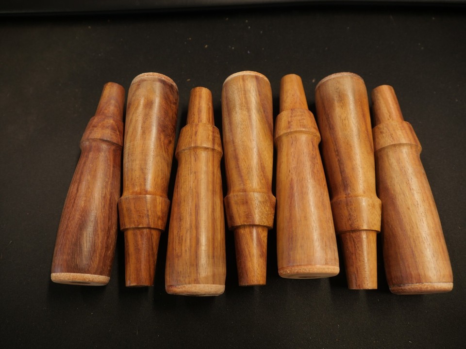 LOT OF 7 NEW LEATHER BUTT ROSEWOOD SOCKET CHISEL HANDLES FOR TOOL ...