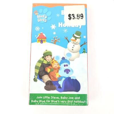 Blues Clues Blues First Holiday (VHS, 2003) Sealed Cartoon Christmas ...