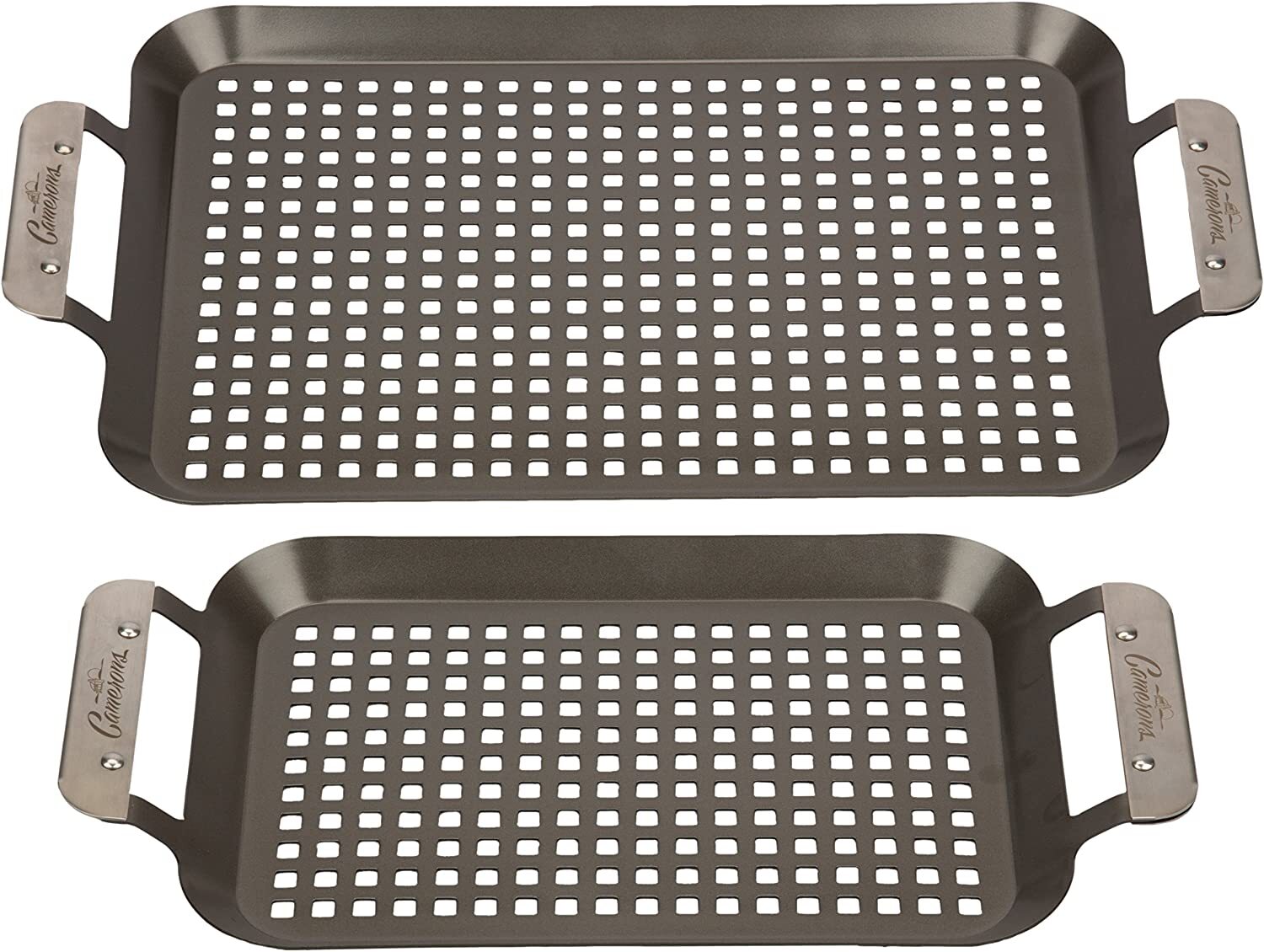 Camerons Grill Topper Grilling Pans (2 Pk)- Perfect for The ...