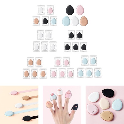 5Pcs Finger Puffs Wet Dry Use Makeup Sponge for Cream Foundation under ...