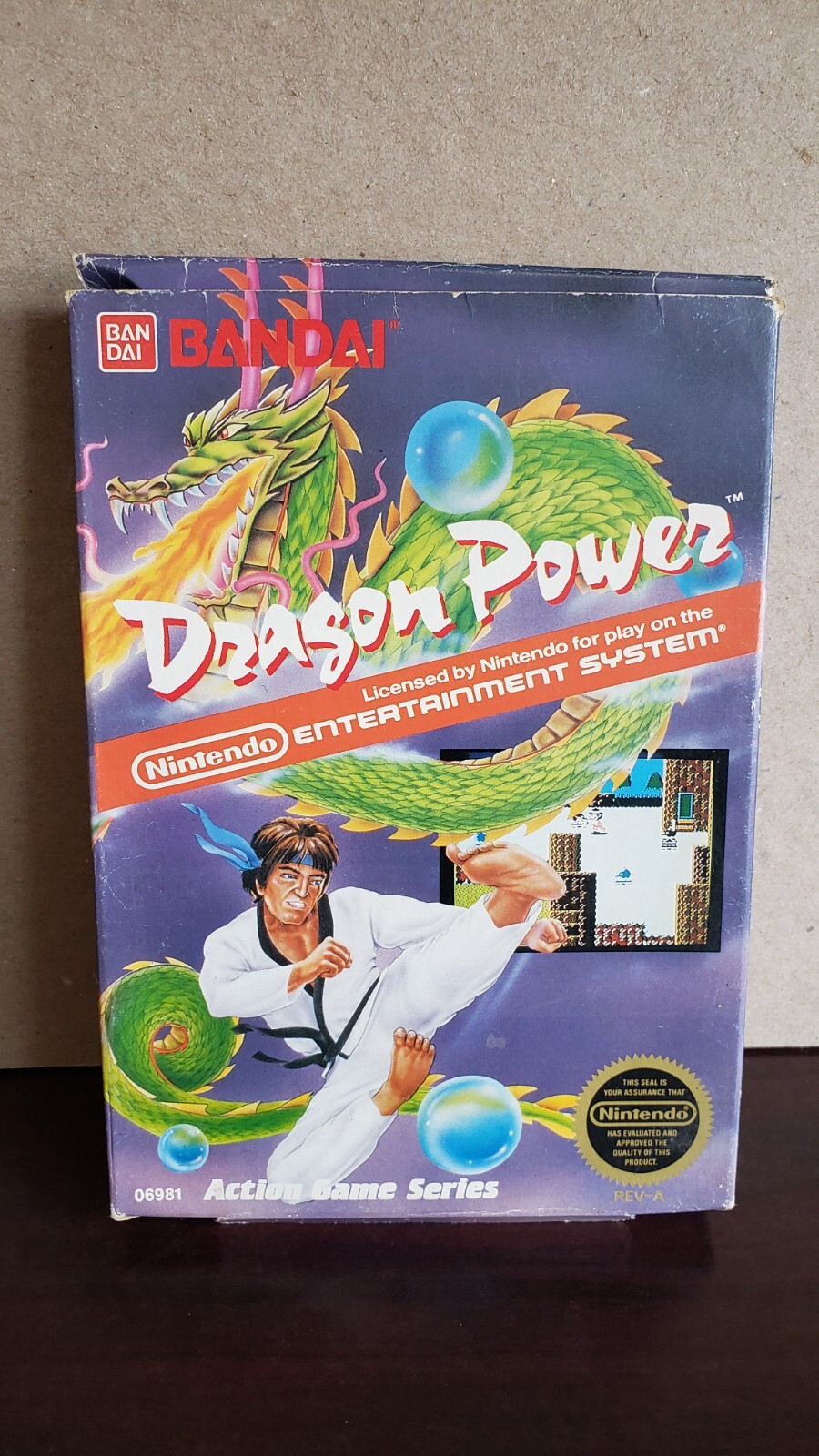 Dragon Power- NES Game with Box and Styrofoam - TESTED AND WORKING ...