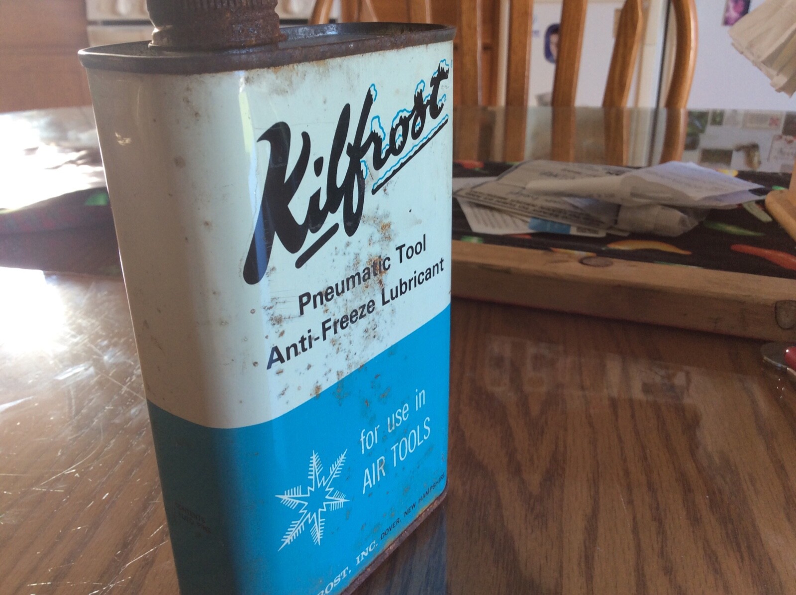 Vintage Kilfrost Anti-Freeze un-opened Advertising Sign Can NEW OLD ...