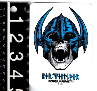 Powell Peralta Per Welinder Sticker 4.6 in x 3.5 in Multi Bones ...