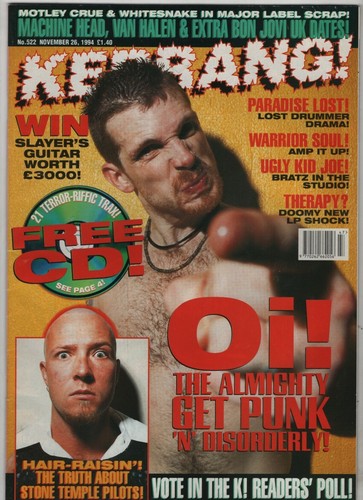 Kerrang! Music Mag Paradise lost Stone temple Pilots November 26 1994 ...