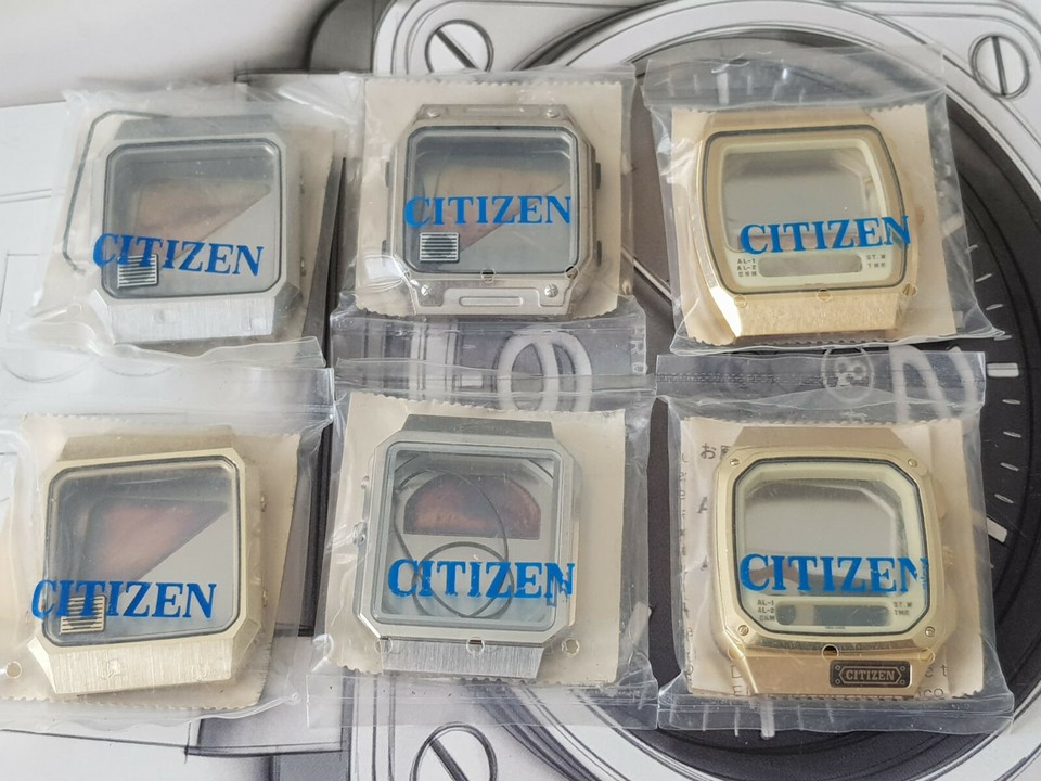 Nos Case Vintage Citizen LCD Digital *** STUNNING *** From 80s. Lot 46 ...