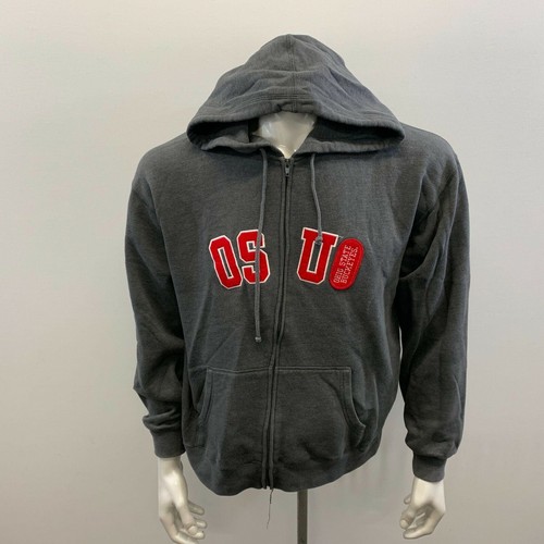 OSU Ohio State Buckeyes Full Zip Hoodie Men's Size Small Gray Long ...