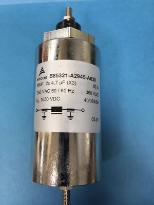 Epcos B85321-A2945-A630 Power Line Filter 50Hz/60Hz 63A 250VAC/350VDC ...